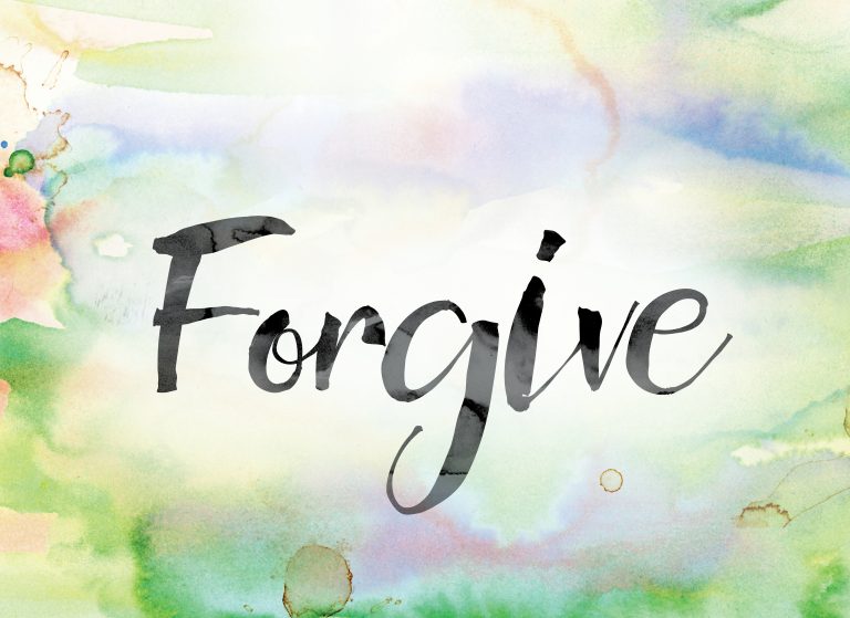 Forgive Colorful Watercolor and Ink Word Art | Hoshana Rabbah ...